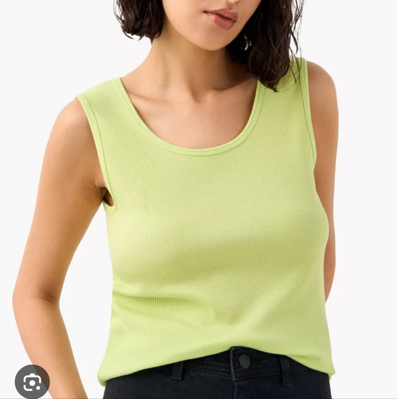 Talbots | Tops | Talbots Lime Green Scoop Neck Minimalist Tank Top ...